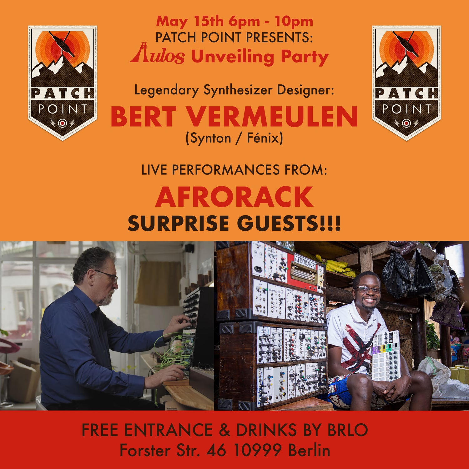 May 15th Berlin! Launch Event! Fenix Designer Bert Vermeulen Live Show – Patch Point